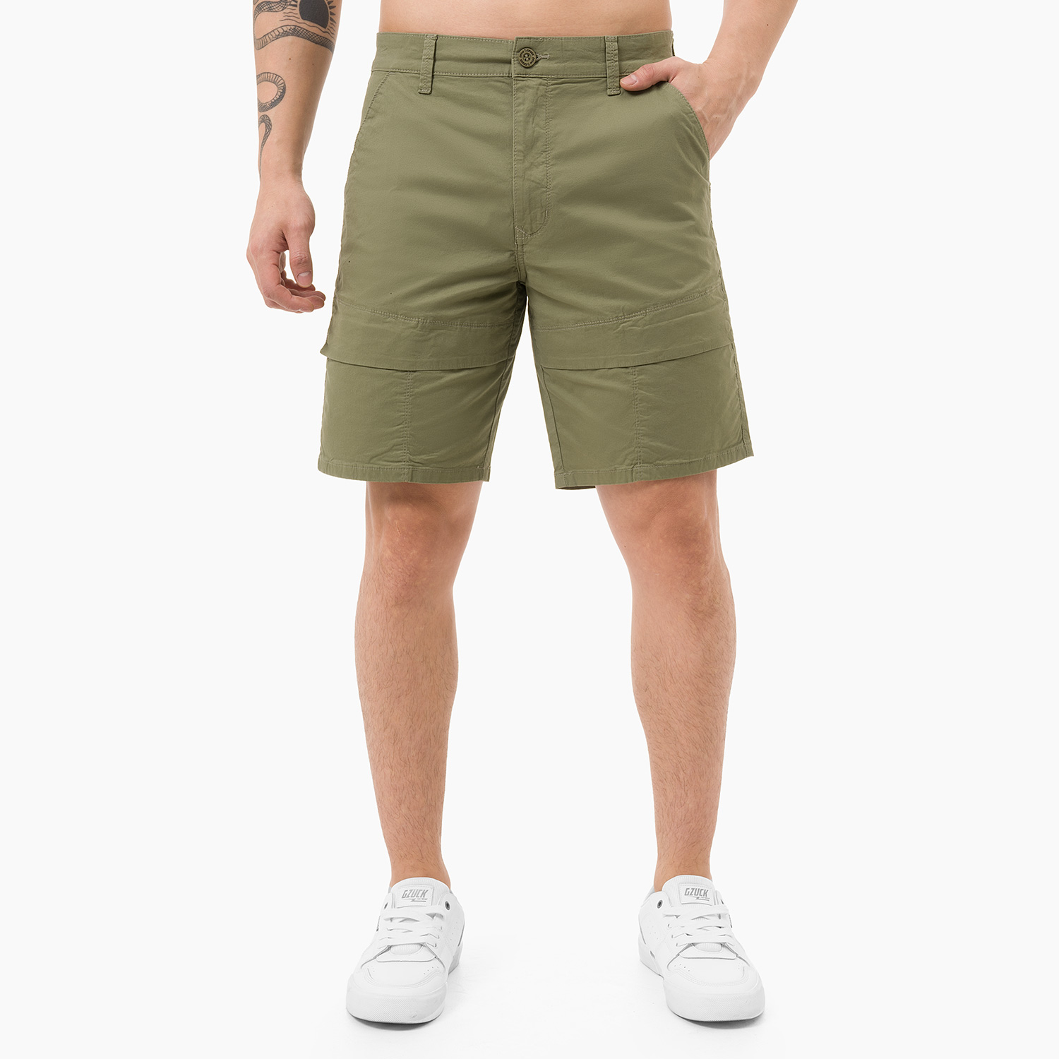 Walkshort Cargo Tafeta Comfort (Lr) Solker Verde Olivo | Diverxia