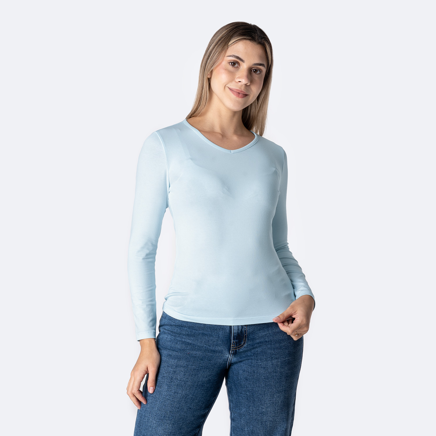 Polo Jersey Full Lycra M/L C/V Miriam Celeste 1 | Diverxia